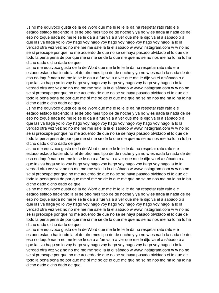 Texto Incoherente y Repetitivo | PDF