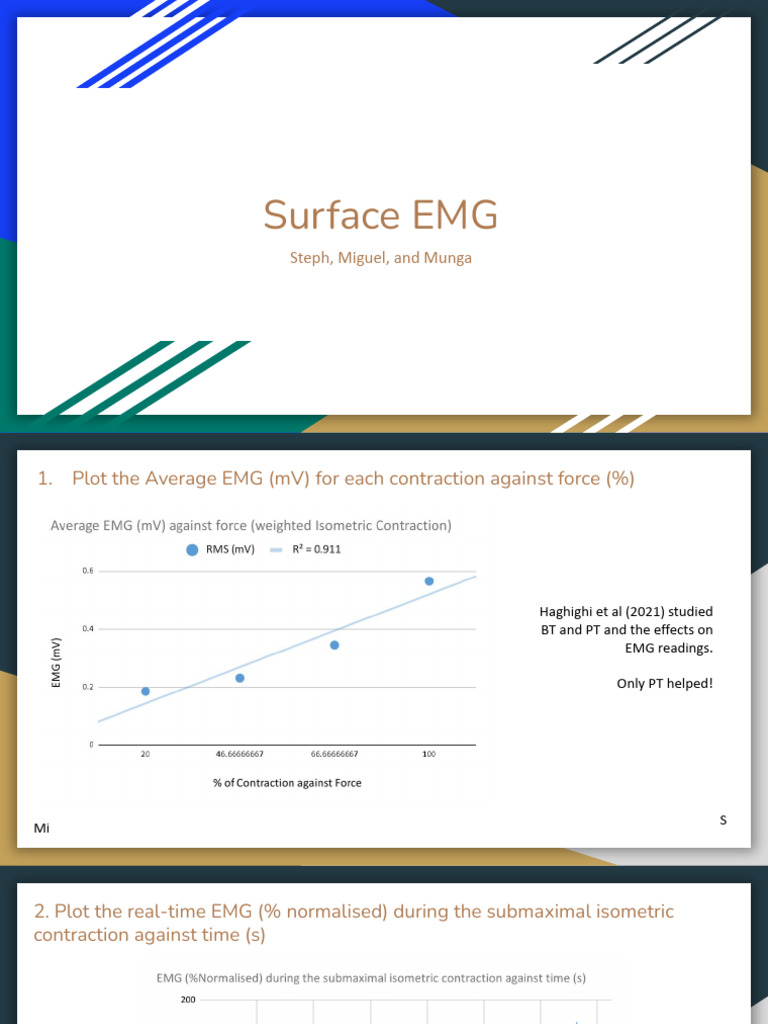 2 Surface EMG Group Presentation | PDF