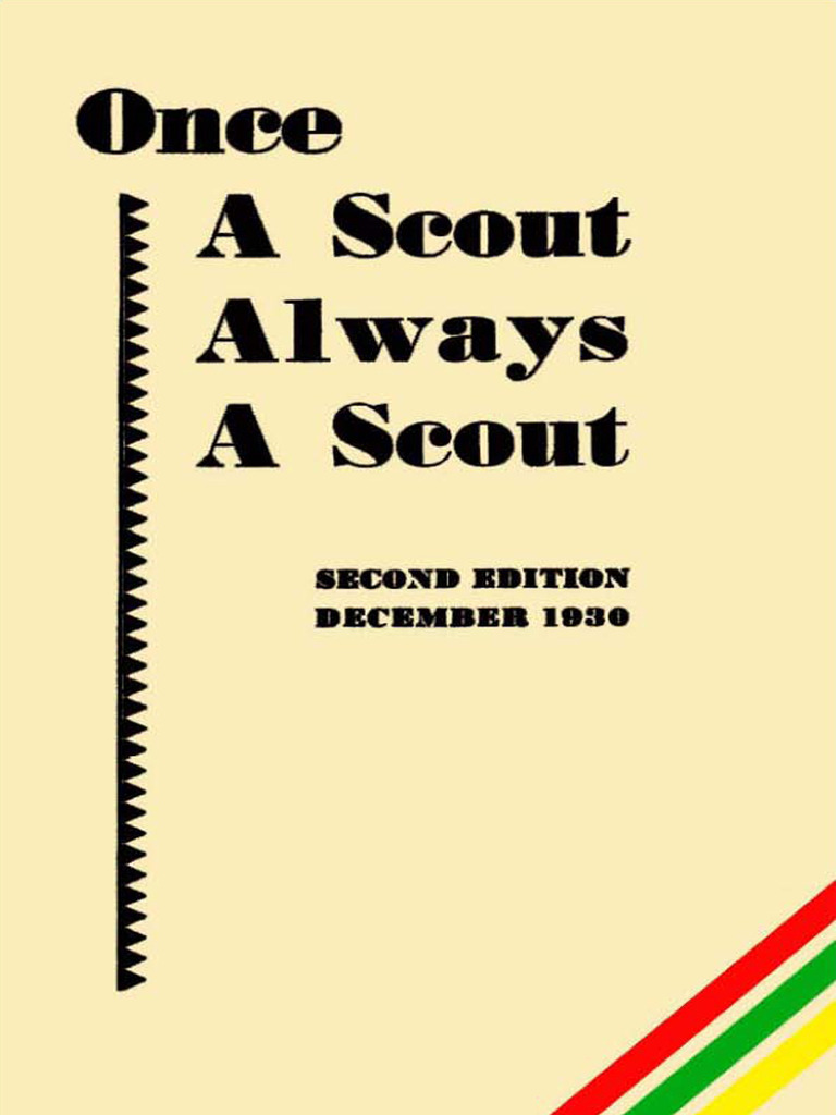 Once A Scout, Always A Scout | Download Free PDF | Scouting | Youth ...