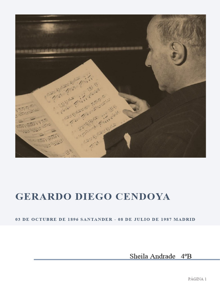 Gerardo Diego Cendoya | PDF | Rima | Poesía
