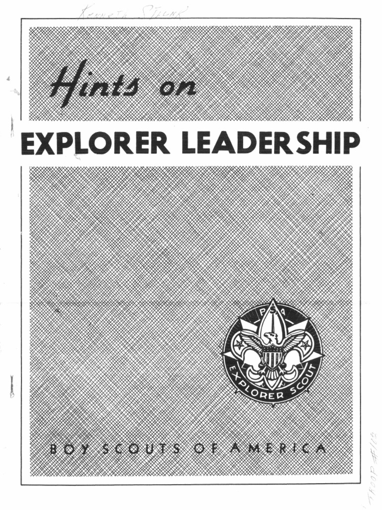 Hints On Explorer Leadership | Download Free PDF | Scouting | Outdoor ...