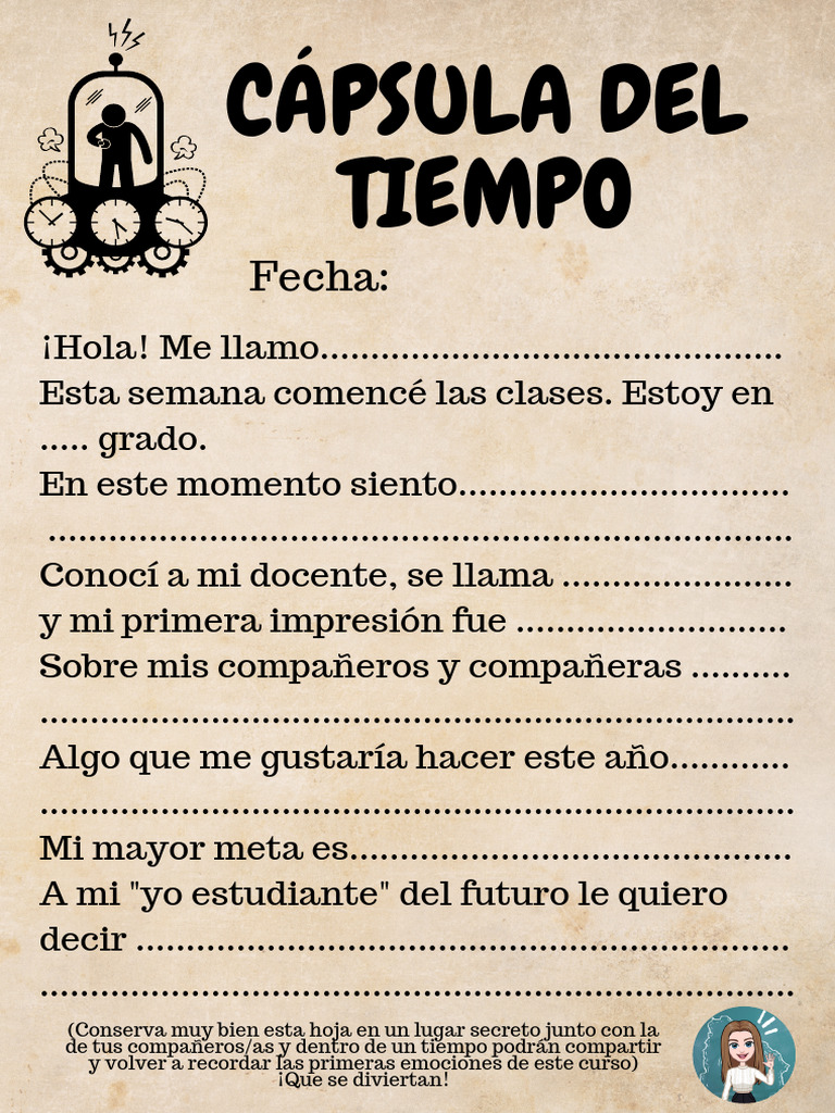 Cápsula Del Tiempo en PDF | PDF