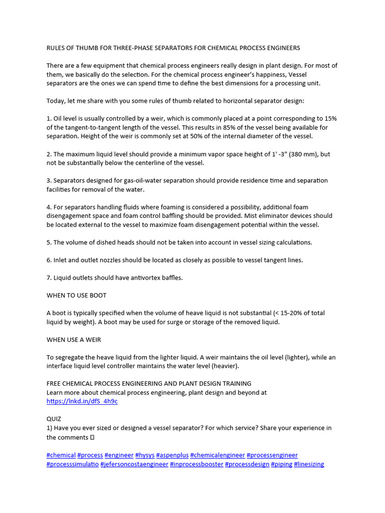 Rules of Thumb | PDF