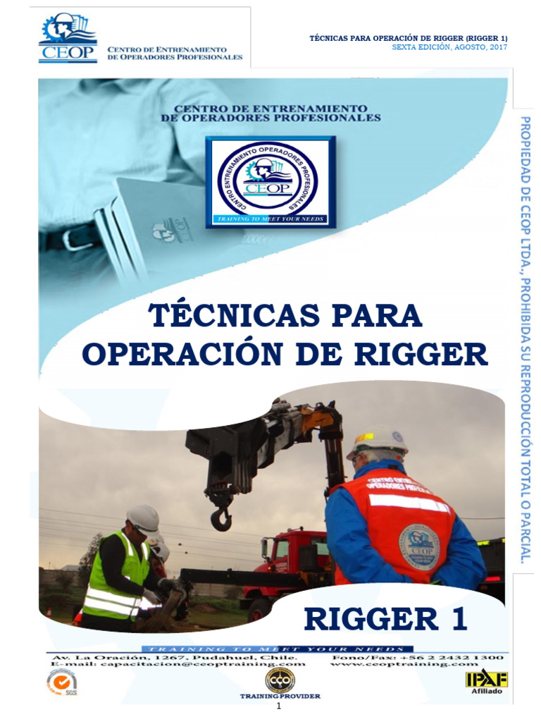 01 New Ceop Curso Tecnicas Para Operacion de Rigger 1 | PDF | Derecho ...