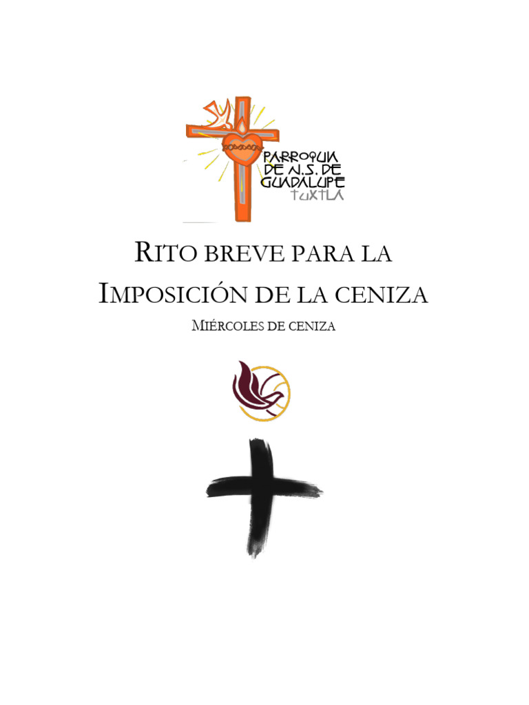 Rito breve para la imposición de la ceniza | PDF | Prestado | La resurrección de Jesús