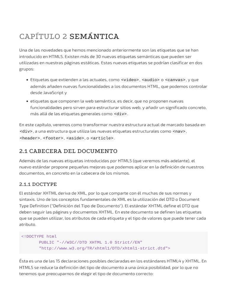 Semántica HTML5 | PDF | Xml | Red mundial