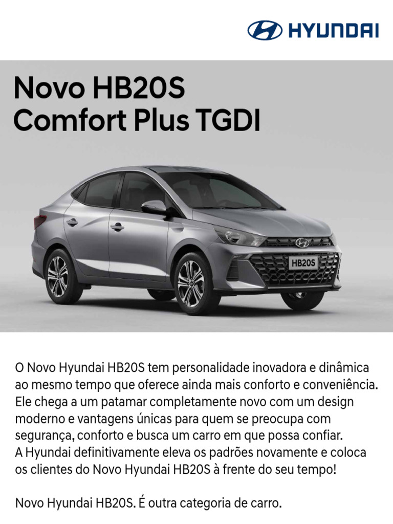Catalogo Digital Novo HB20S Comfort Plus TGDI 2024 | PDF