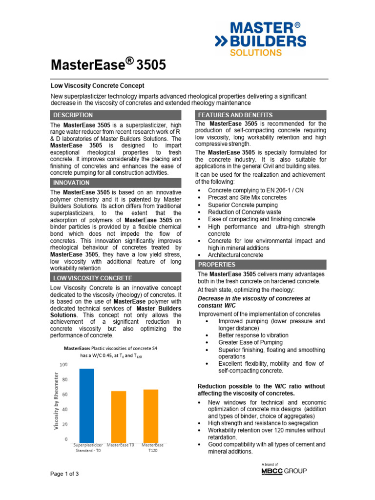 Super Plasticizer For High Strength Concrete | PDF | Concrete | Rheology