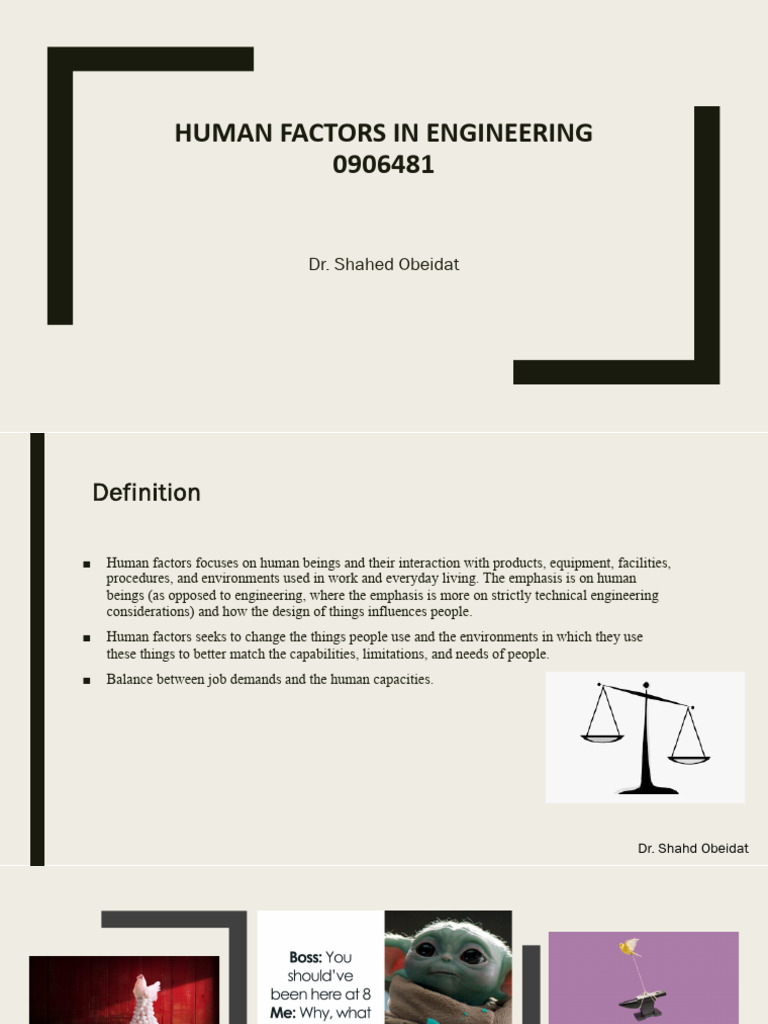 HF-ch1 | PDF | Human Factors And Ergonomics | System