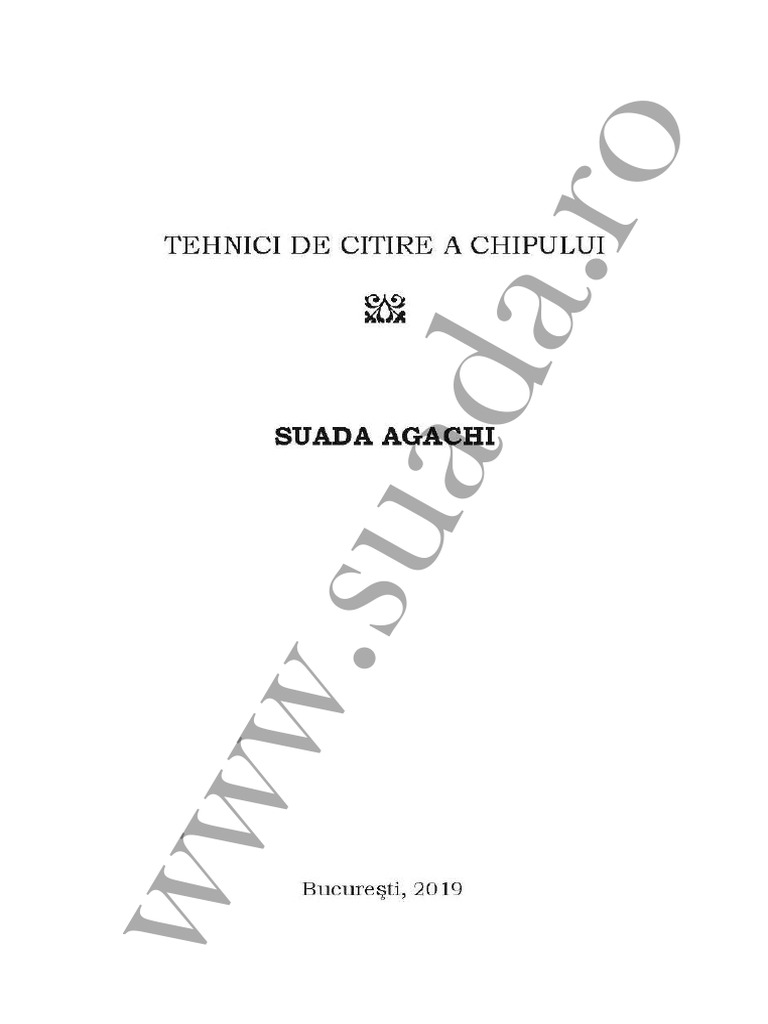 Tehnici de Citire A Chipului Agachi Suada Adriana Nicolae e I ... Tehnici de Citire A Chipului Agachi Suada Adriana Nicolae e I ...