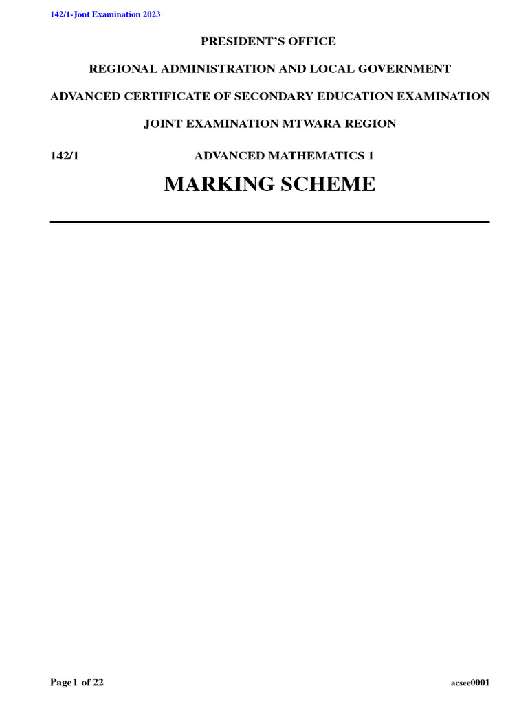 Joint MTH 1 Guid | PDF