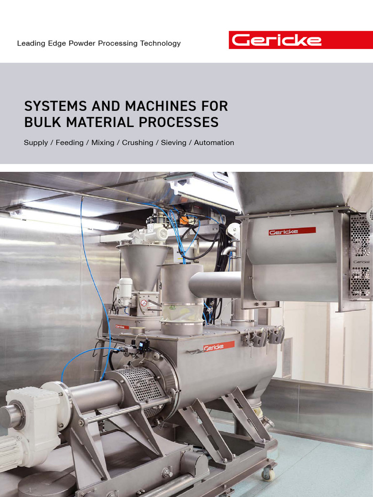 Gericke: Global Bulk Handling Solutions | PDF | Automation