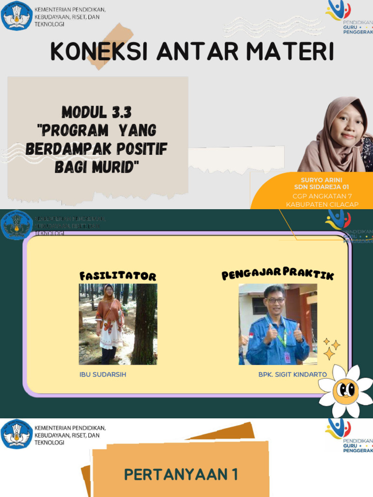 Koneksi Antar Materi Modul 3.3 - Suryo Arini - Edit - Compressed | PDF