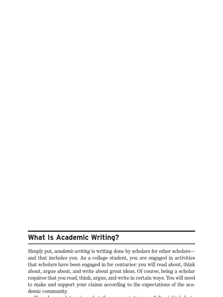 Academic Writing for College Students | PDF | Science & Mathematics