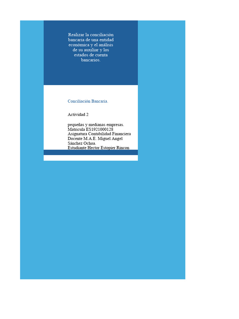 GCNF_U1_A2_HEER | PDF | Bancos | Contabilidad