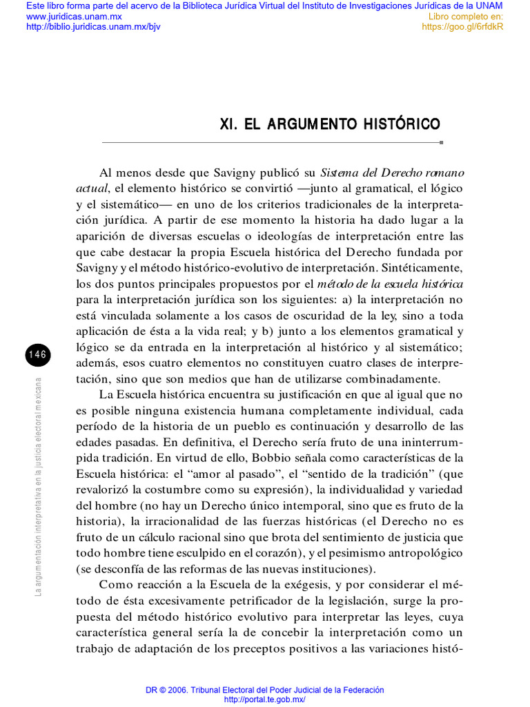 Xi. El Argumento Histórico Xi. El Argumento Histórico Xi. El Argumento Histórico Xi. El ...