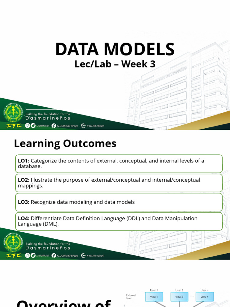 Week 3 Data Models | PDF | Databases | Conceptual Model
