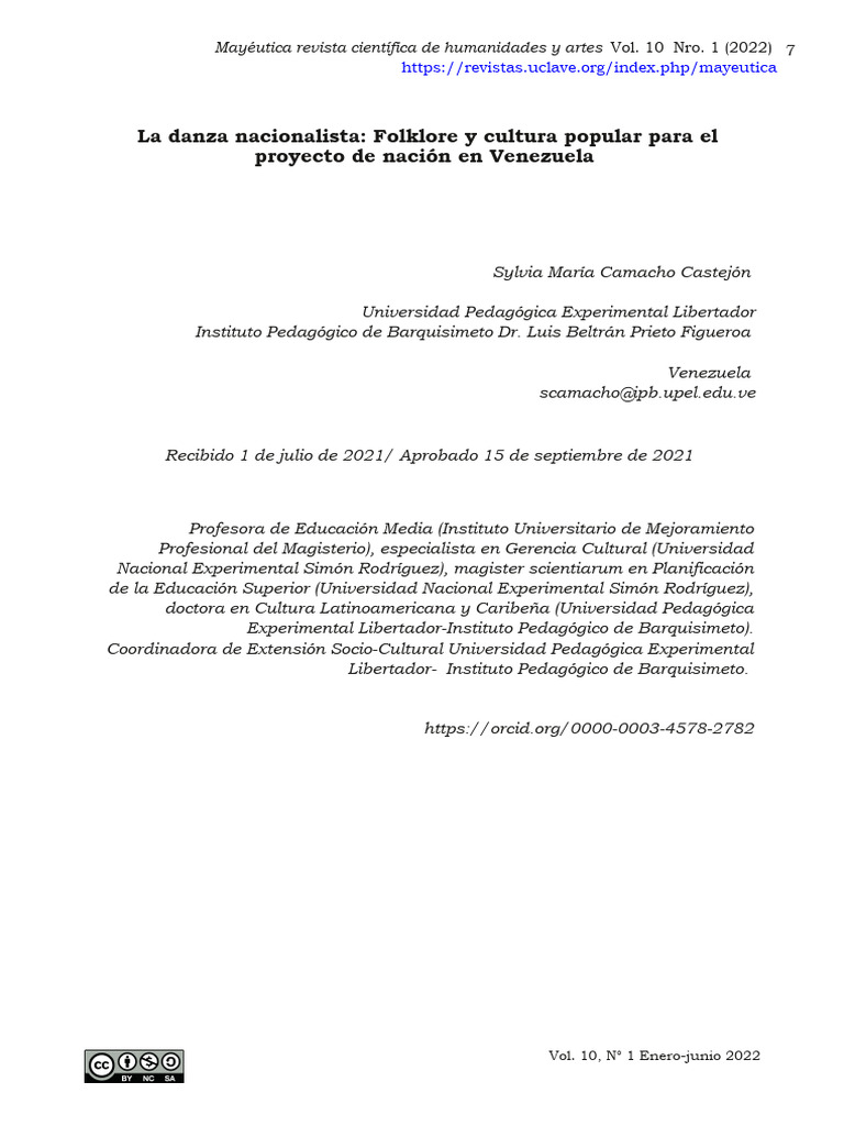 3693-Texto Del Artículo-3911-1-10-20220119 | PDF | Folklore | Nación