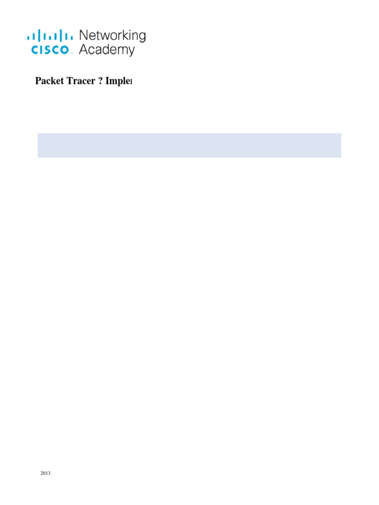 12.9.1 Packet Tracer - Implement A Subnetted IPv6 Addressing Scheme - ILM | PDF | Rede de ...