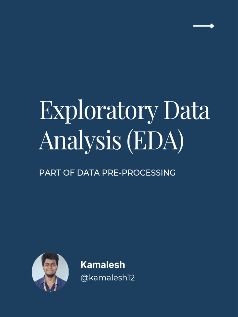 Exploratory Data Analysis EDA Part of Data PreProcessing | PDF