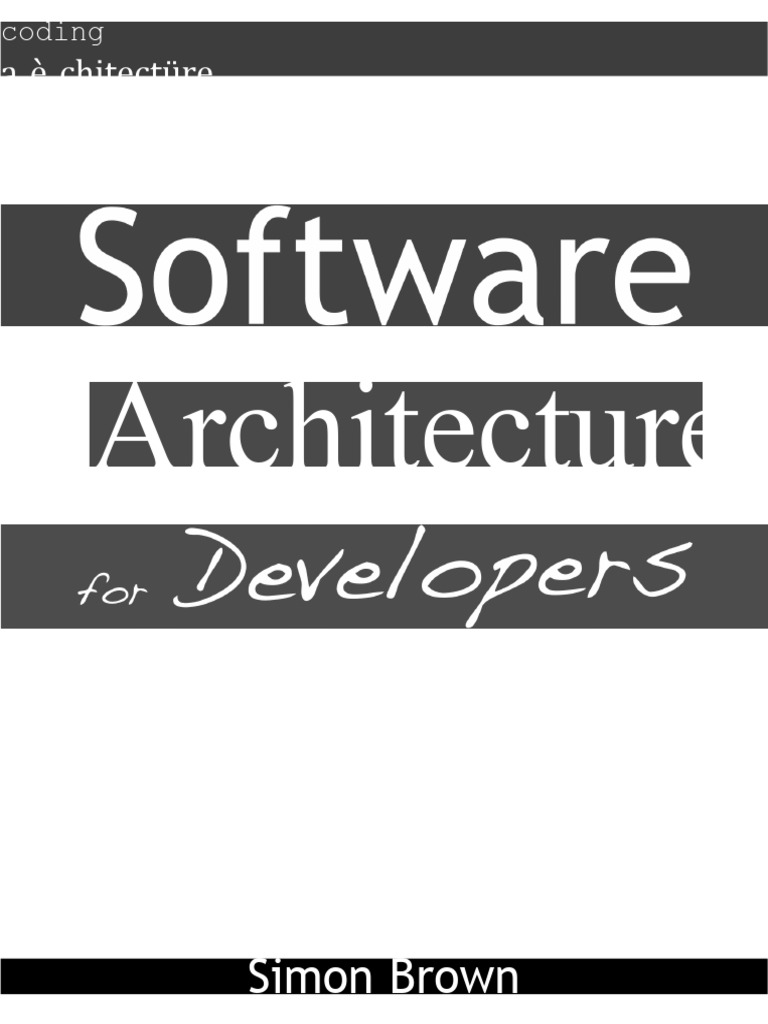 Pdf Software Architecture For Developerspdf Pdf Unified Modeling Language Software