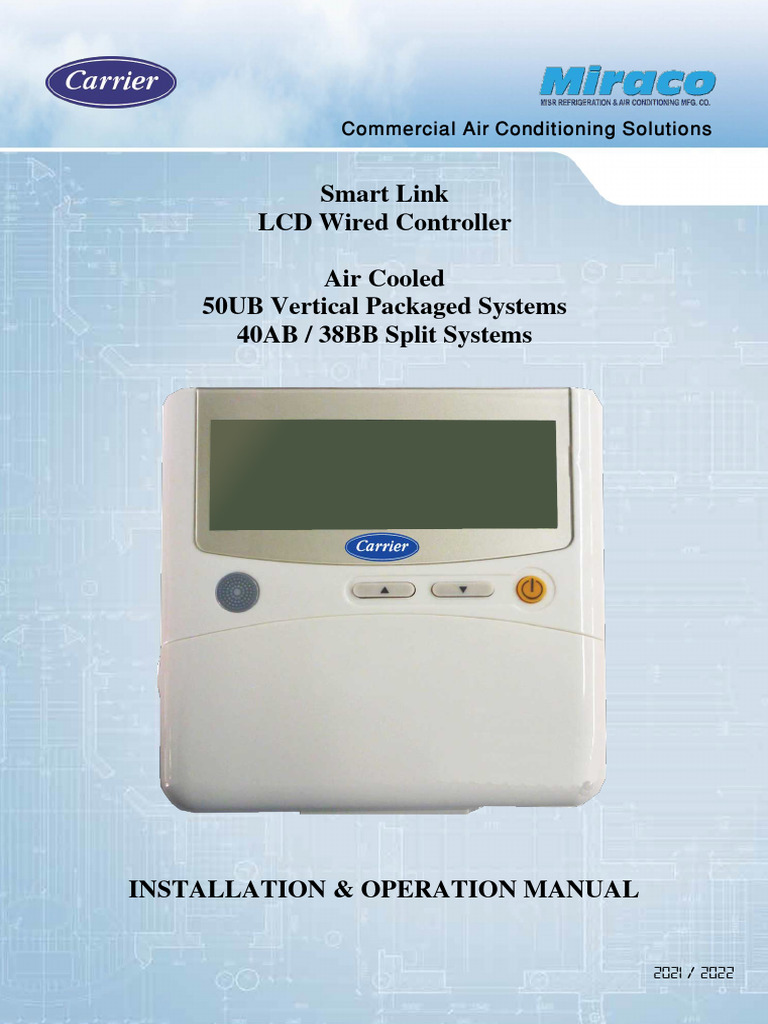 IOM Smart Link Wired Controller - 22.08.2021 | PDF | Electric Heating ...