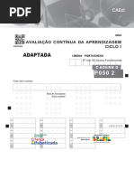 Gabarito Prova Objetiva CAED PDF | PDF