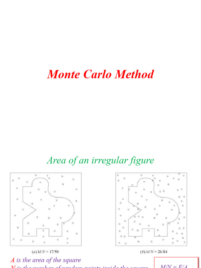 4 Monte Carlo | PDF | Statistics | Probability