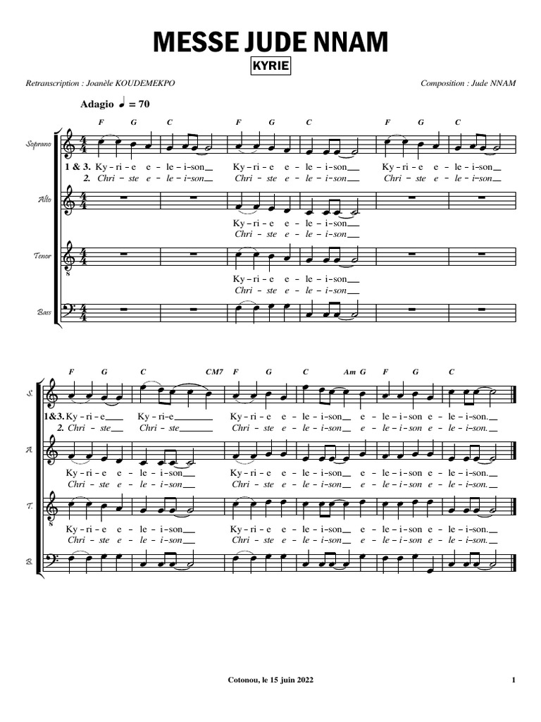 (Free Scores - Com) - Anonymous Messe Jude Nnam 186555 | PDF