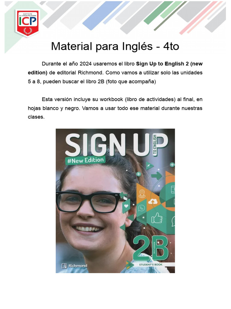 Libro 4to - Sign Up 2 (New Edition) | PDF