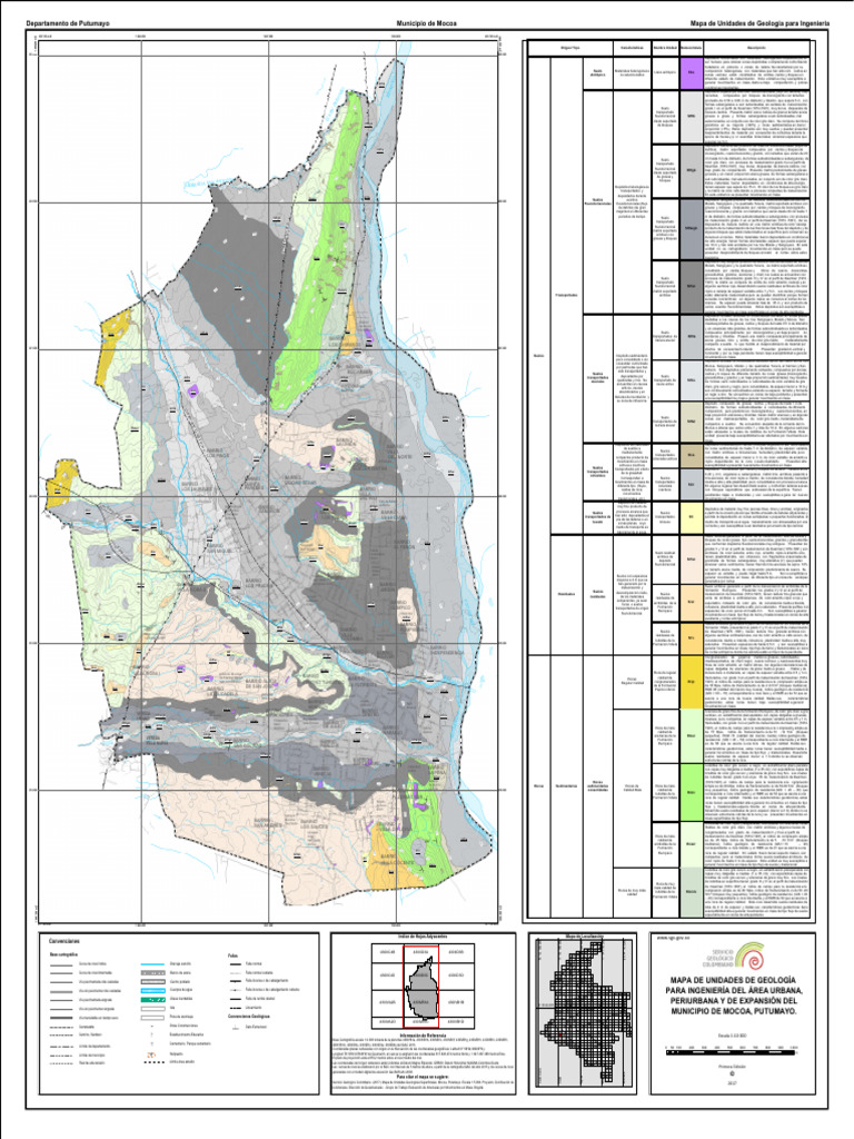 Mapa Unidades Geologia Mocoa Total | PDF | Geología | Ciencias Naturales