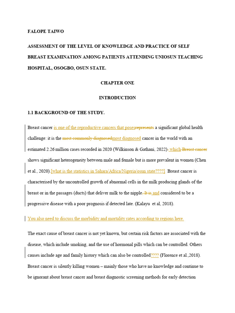 Falope RM Chapter 1 (18518) | PDF | Breast Cancer | Physical Examination