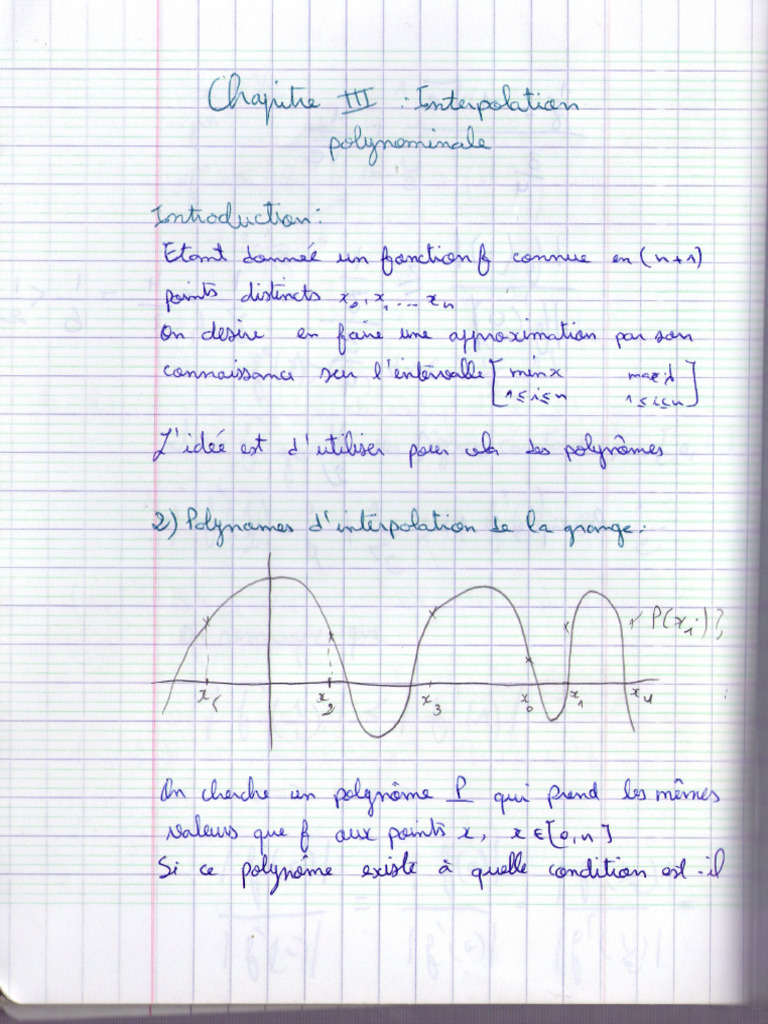 Chap 3 Interpolation Polynomiale | PDF