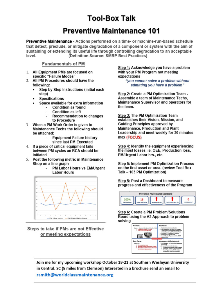 Preventive Maintenance 101 Plus | PDF