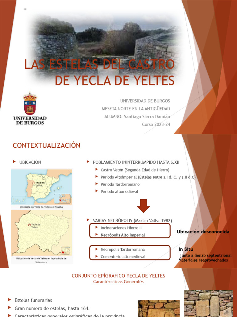 Presentación Conjunto Epigráfico de Yecla de Yeltes | PDF