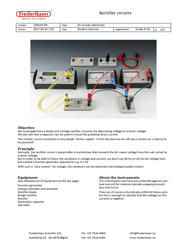 136210-EN-Rectifier-Circuits | PDF | Rectifier | Voltage