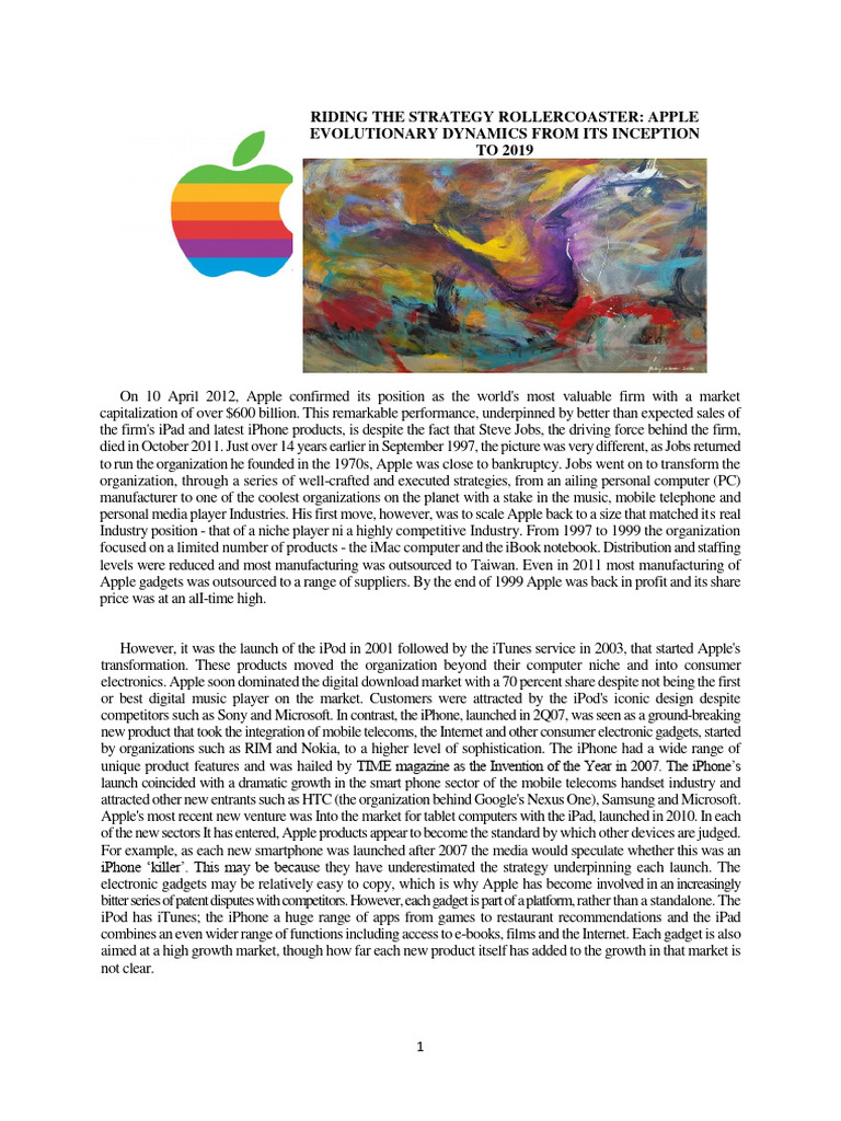 Apple Strategy Dynamics 2022 | PDF | Apple Inc. | I Phone