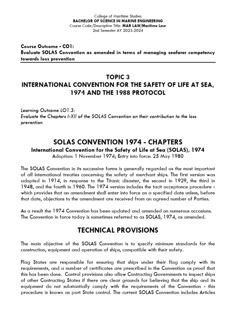 Marlaw Topic3 | PDF | Dangerous Goods | Shipping