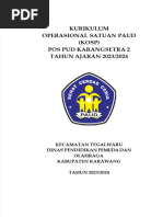 Dokumen KOSP PAUD | PDF