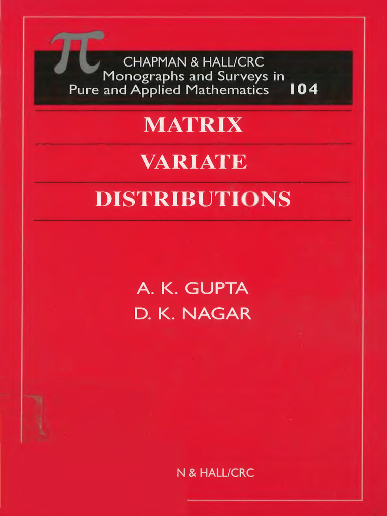 (Monographs and Surveys in Pure and Applied Mathematics) A K Gupta, D K ...
