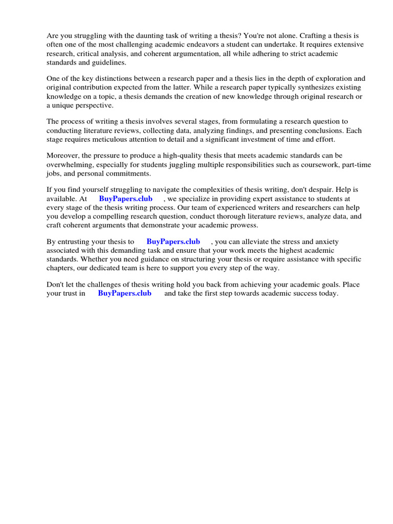 Difference Research Paper From Thesis | PDF Difference Research Paper From Thesis | PDF