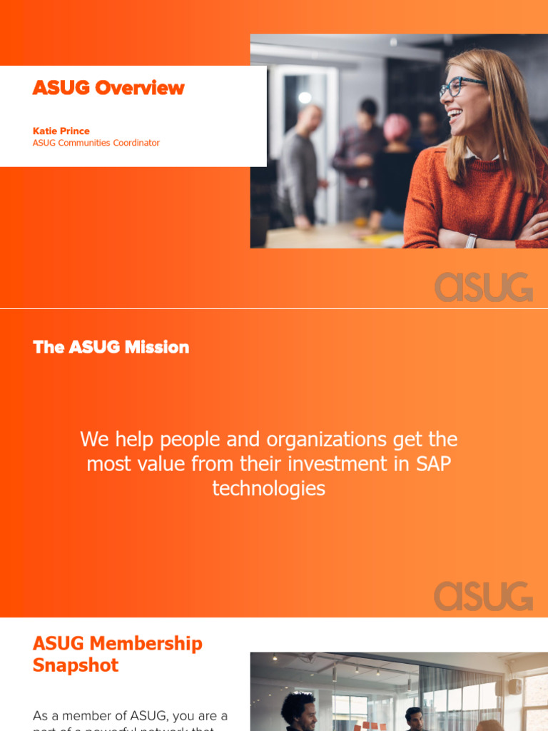 ASUG - Who We Are Membership - Katie Prince | PDF | Employee Retention ...