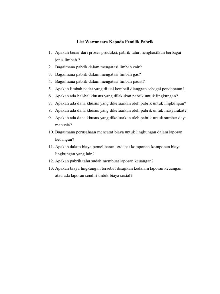 Wawancara Fisika | PDF