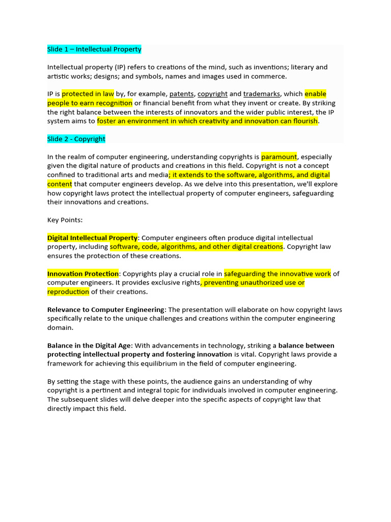 Script For Reporting Copyright | PDF