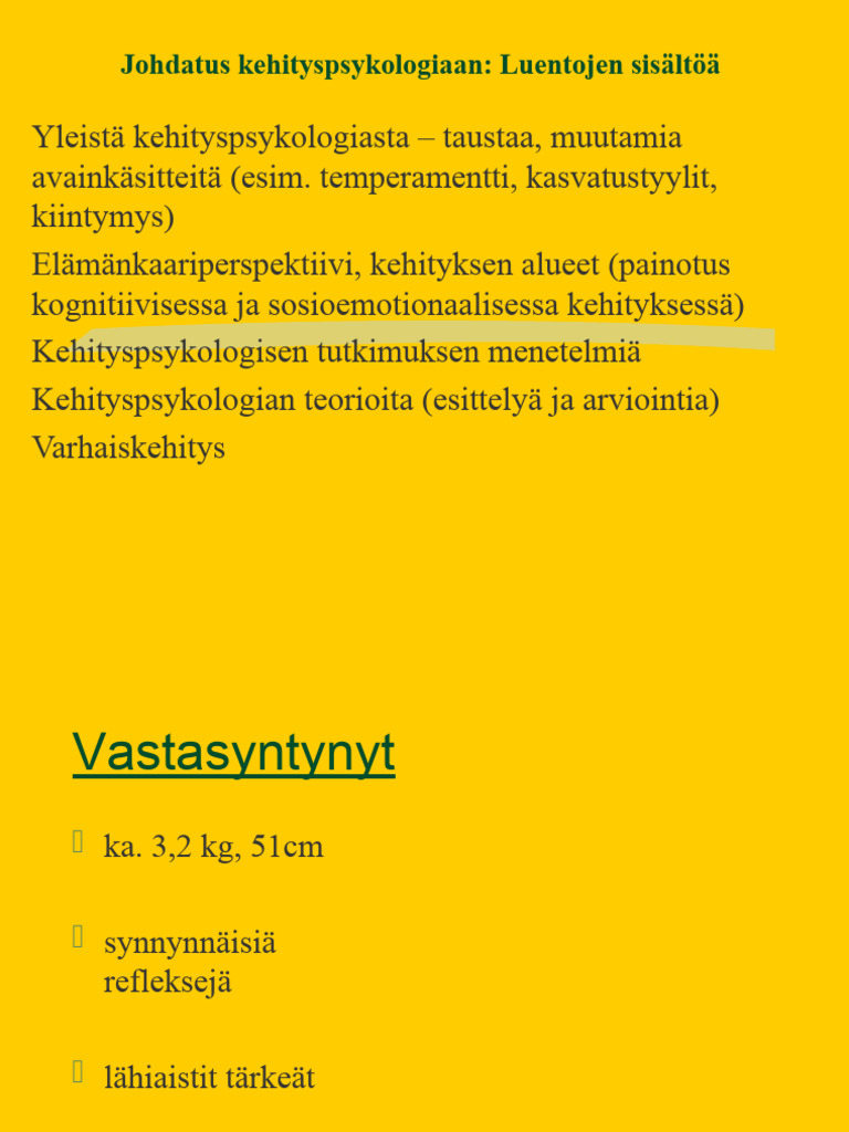 1 - Kehityspsykologia - Kopio | PDF