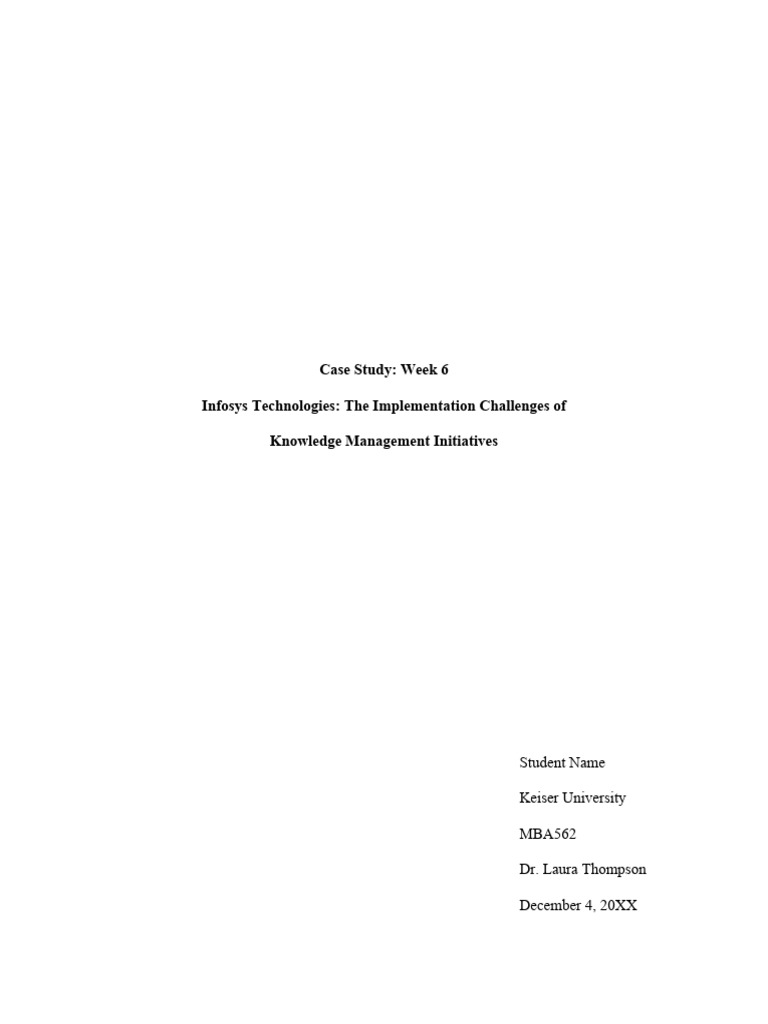 Sample Case Study Analysis | PDF