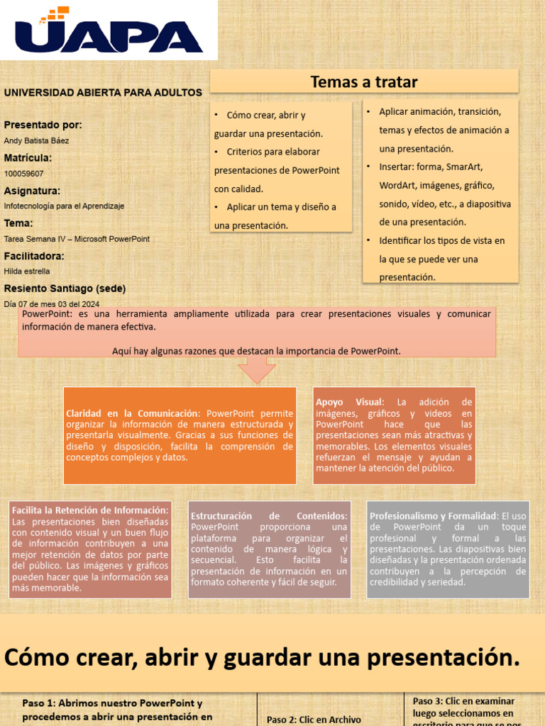 Tarea Unidad IV - Microsoft PowerPoint | PDF | Microsoft PowerPoint ...