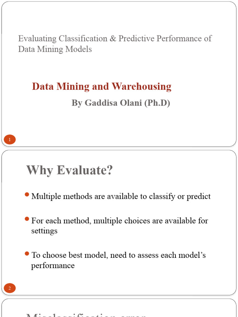 Chapter 3 Model Evaluation Final | PDF | Computers