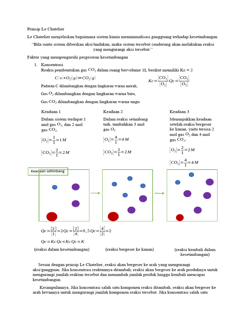 Kimia Faktor Mempengaruhi Kesetimbangan | PDF
