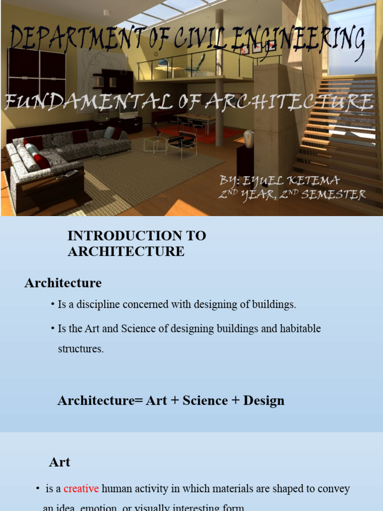 Fundamental of Architecture | PDF